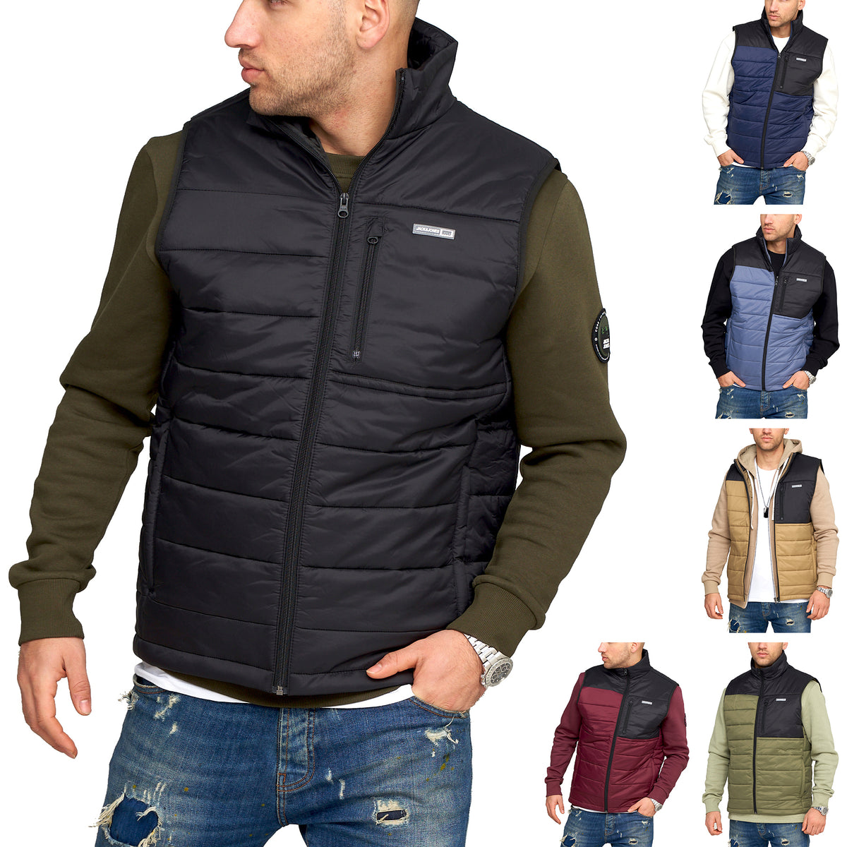 Jack & Jones Infinity Herren Steppweste INFINITY VEST Übergangsjacke – Viverni GmbH